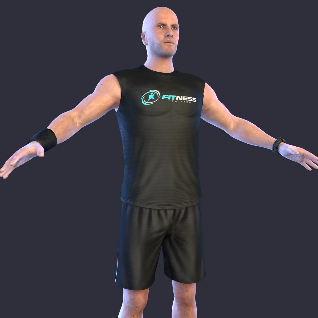 3D Gym Athlete Model - TurboSquid 1430754