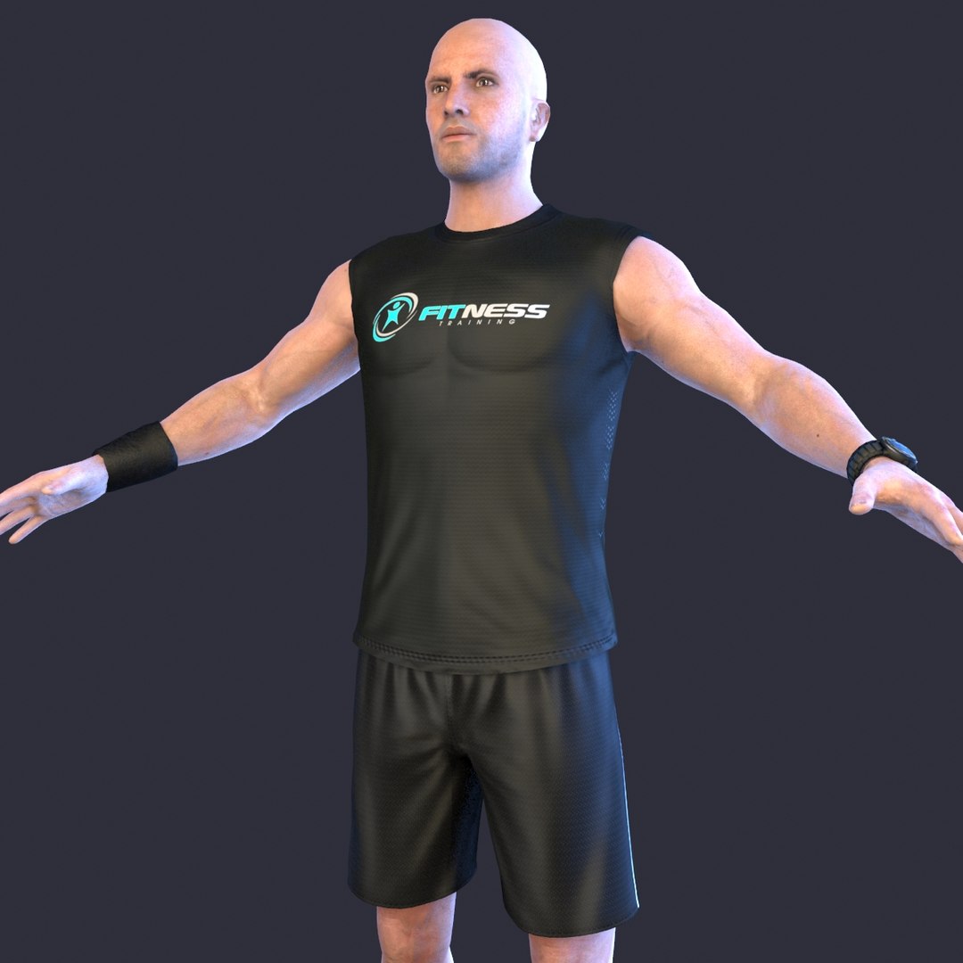 3D Gym Athlete Model - TurboSquid 1430754