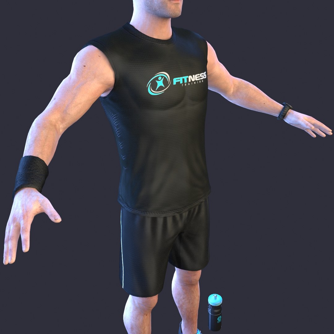3D Gym Athlete Model - TurboSquid 1430754