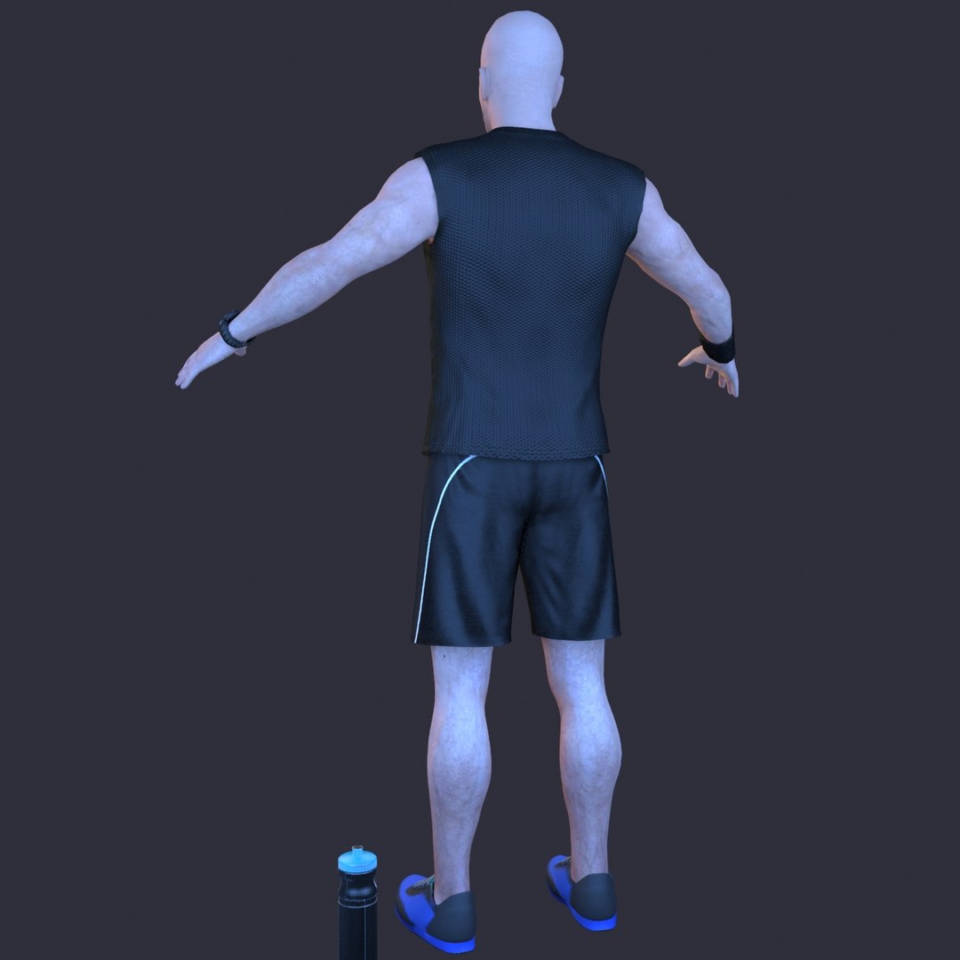 3D Gym Athlete Model - TurboSquid 1430754
