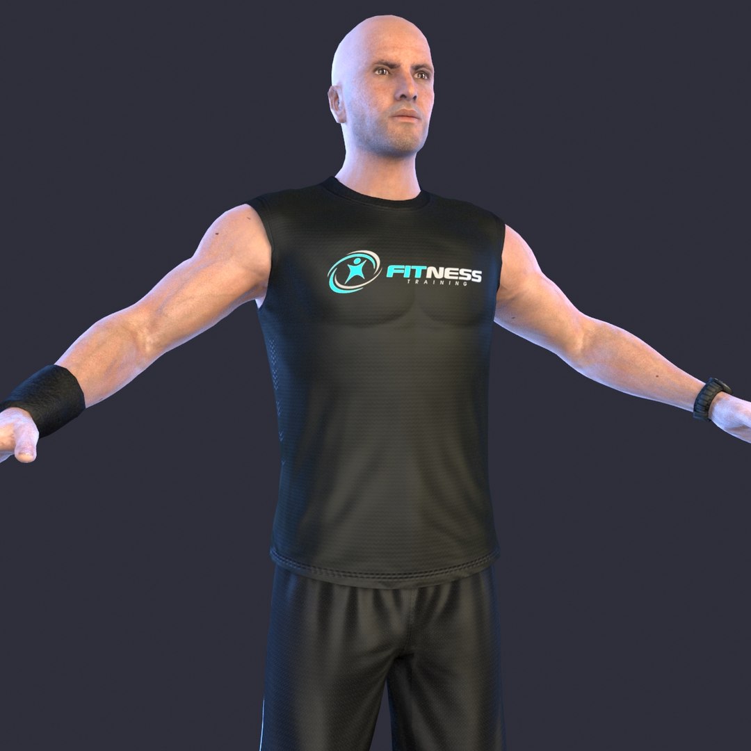 3D Gym Athlete Model - TurboSquid 1430754