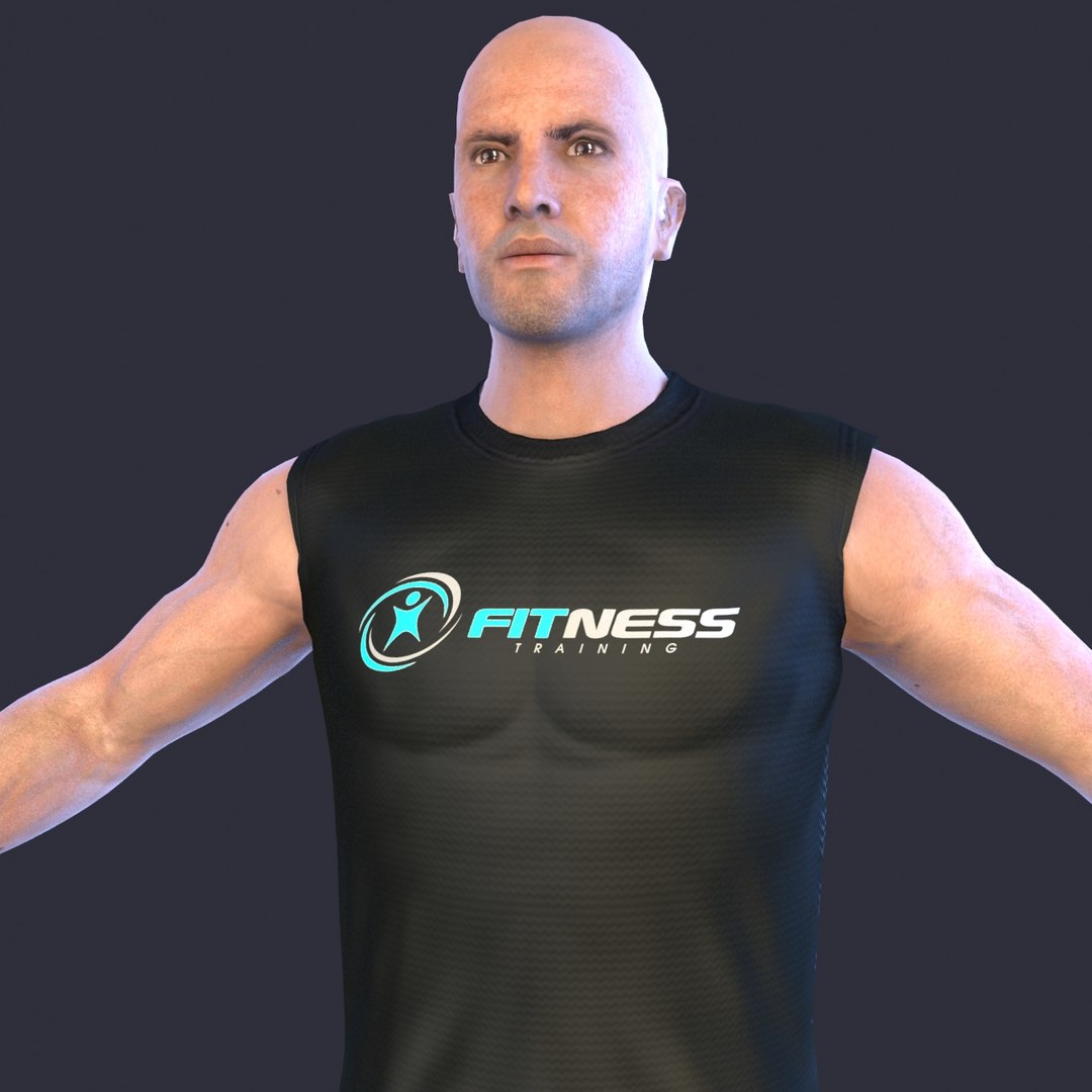 3D Gym Athlete Model - TurboSquid 1430754
