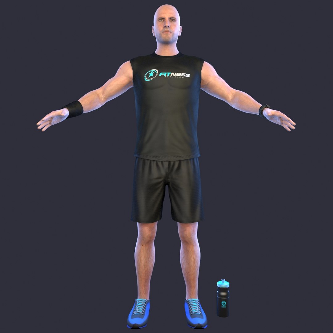 3D Gym Athlete Model - TurboSquid 1430754