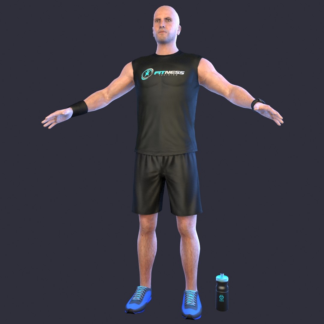 3D Gym Athlete Model - TurboSquid 1430754