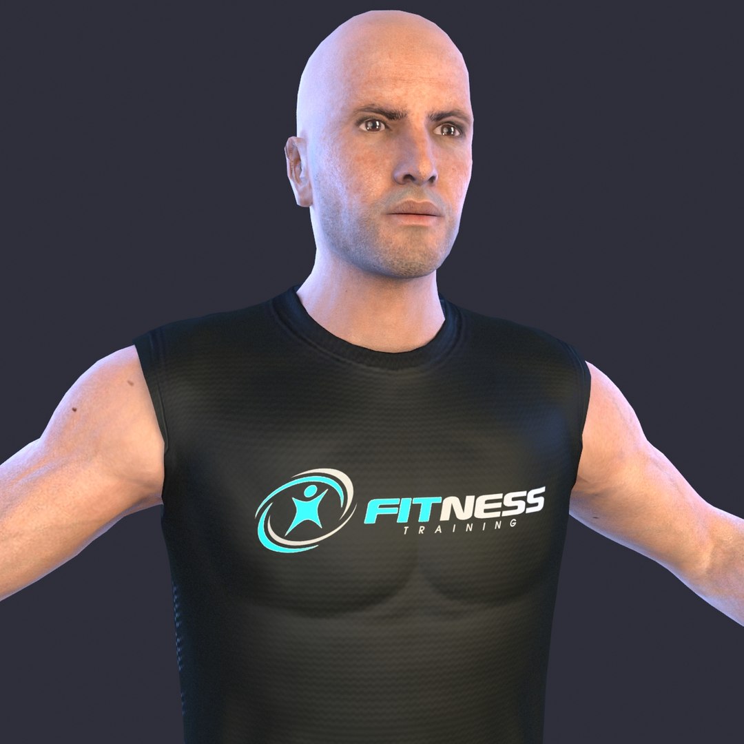 3D Gym Athlete Model - TurboSquid 1430754