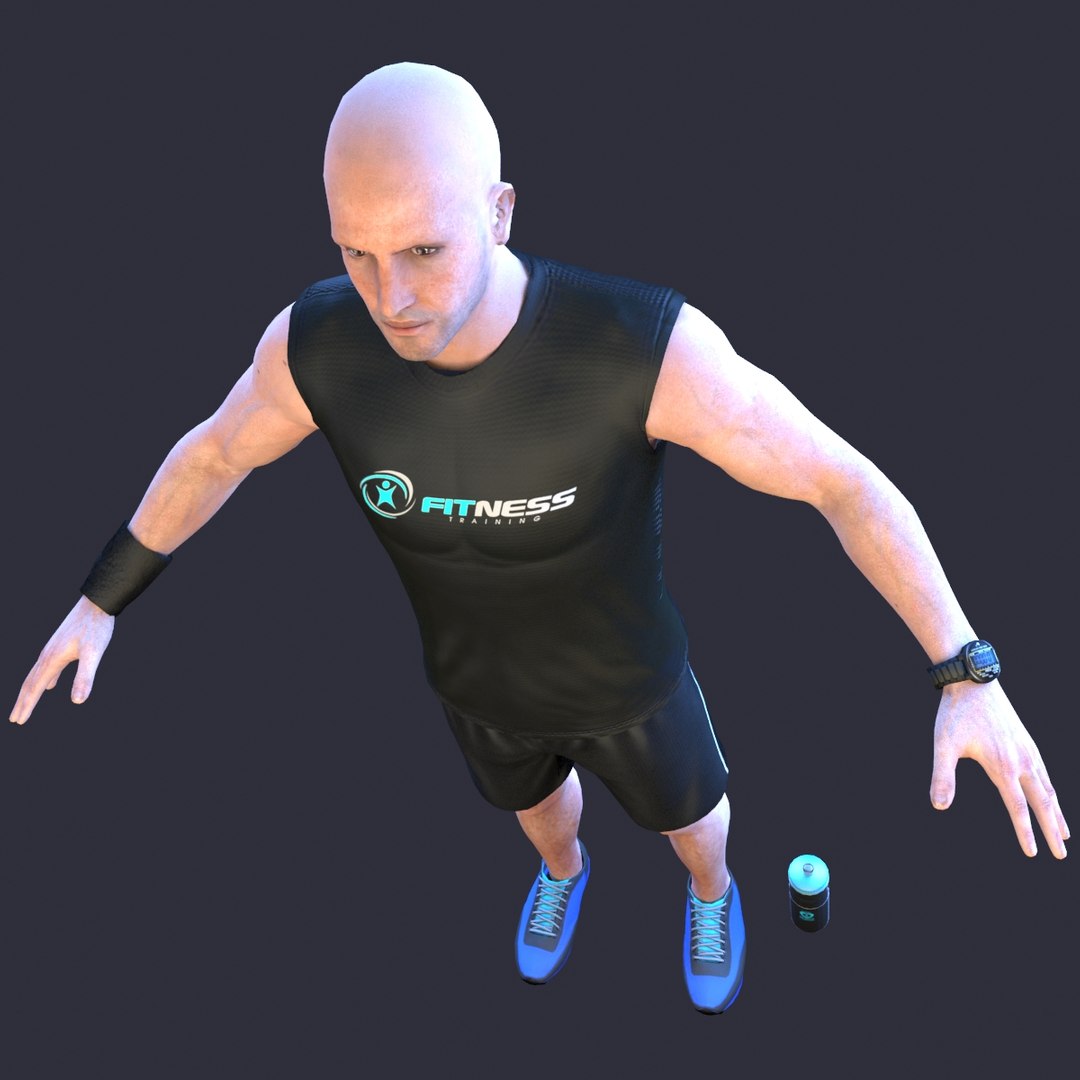 3D Gym Athlete Model - TurboSquid 1430754