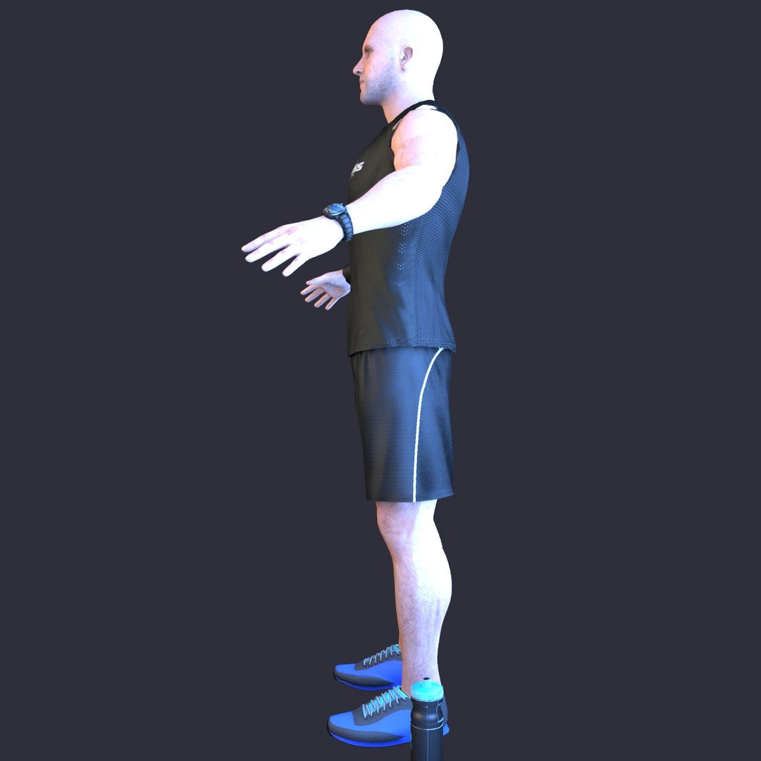 3D Gym Athlete Model - TurboSquid 1430754