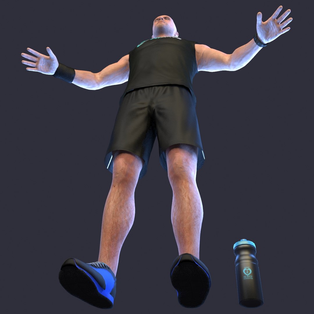 3D Gym Athlete Model - TurboSquid 1430754