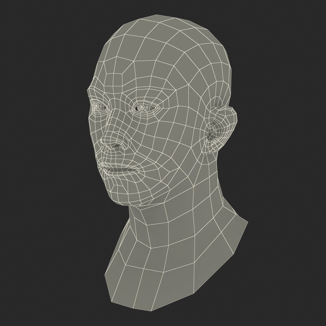 3D model asian male head rigged - TurboSquid 1496999