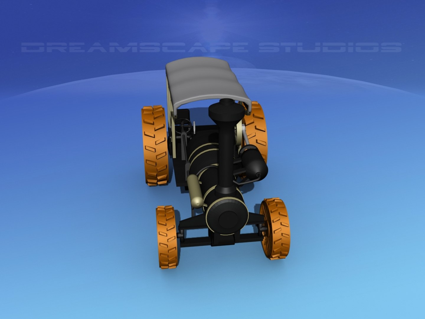3d Model Tractor Steam