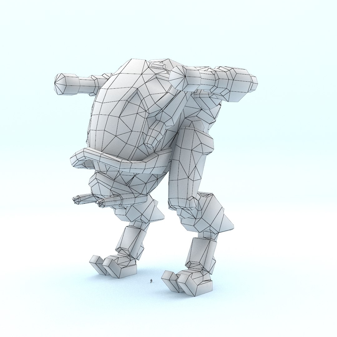 3d - Robot 2- Rigged Character
