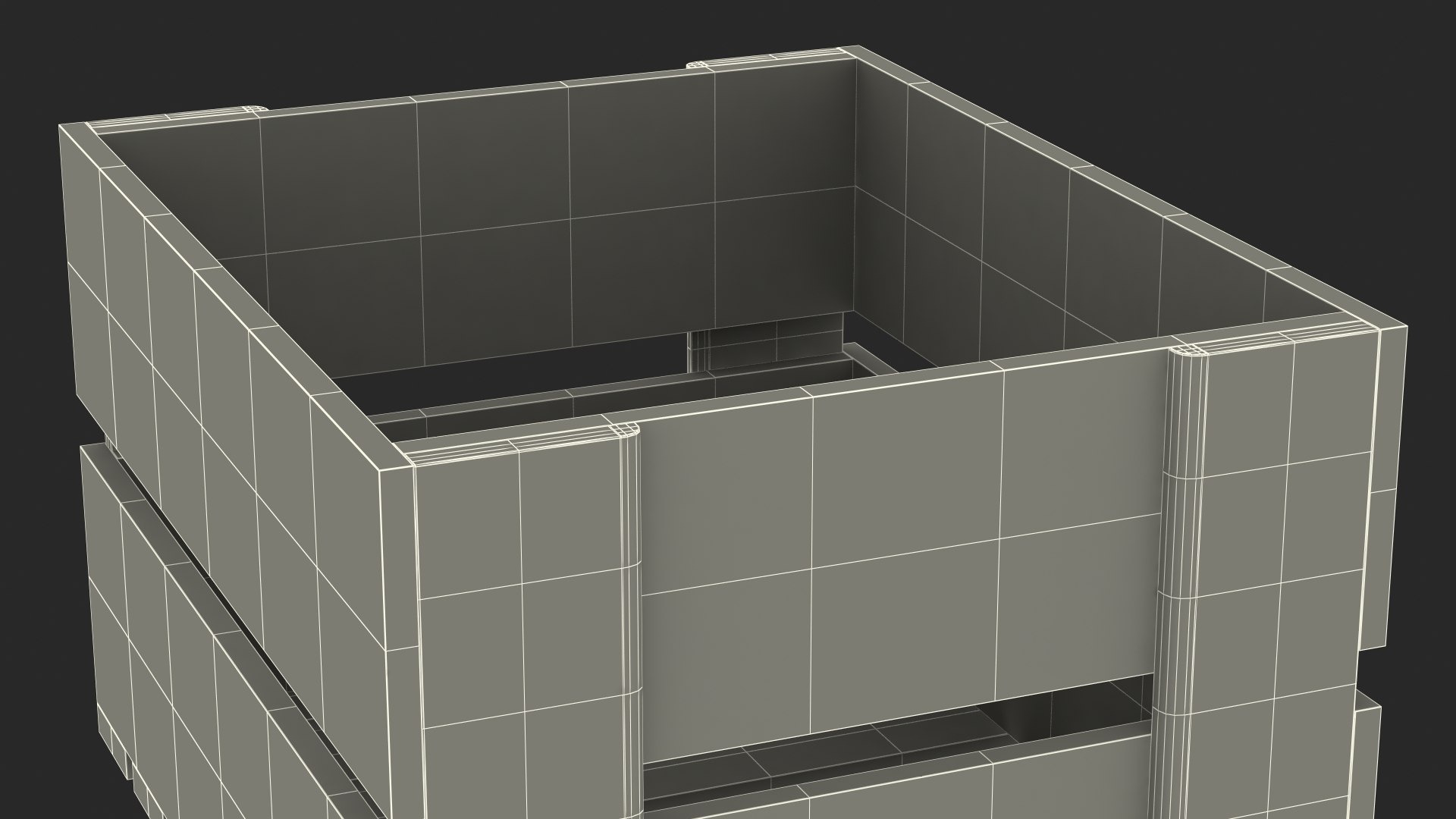 Large Scorched Wooden Packaging 3D - TurboSquid 1991699