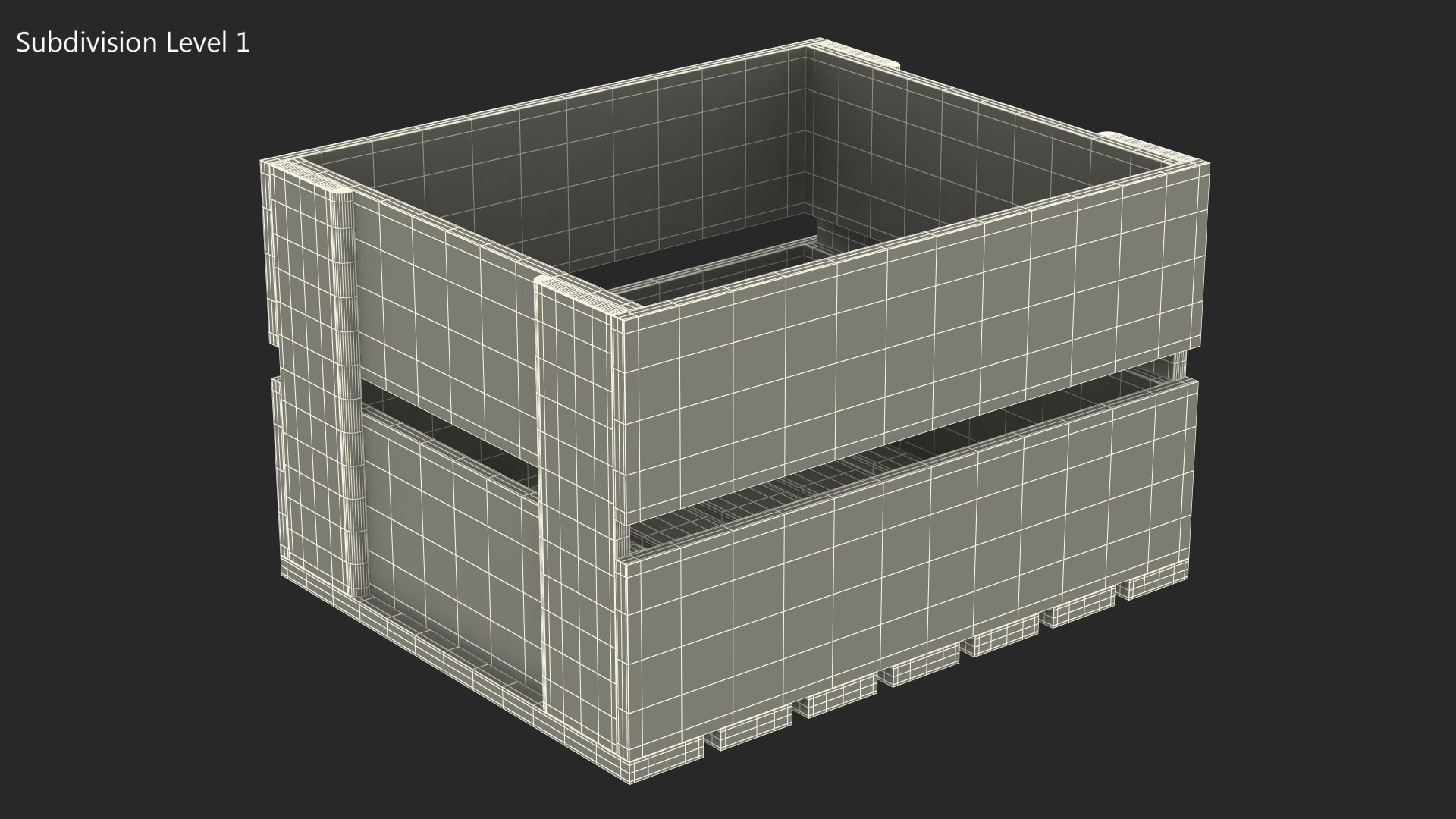 Large Scorched Wooden Packaging 3D - TurboSquid 1991699