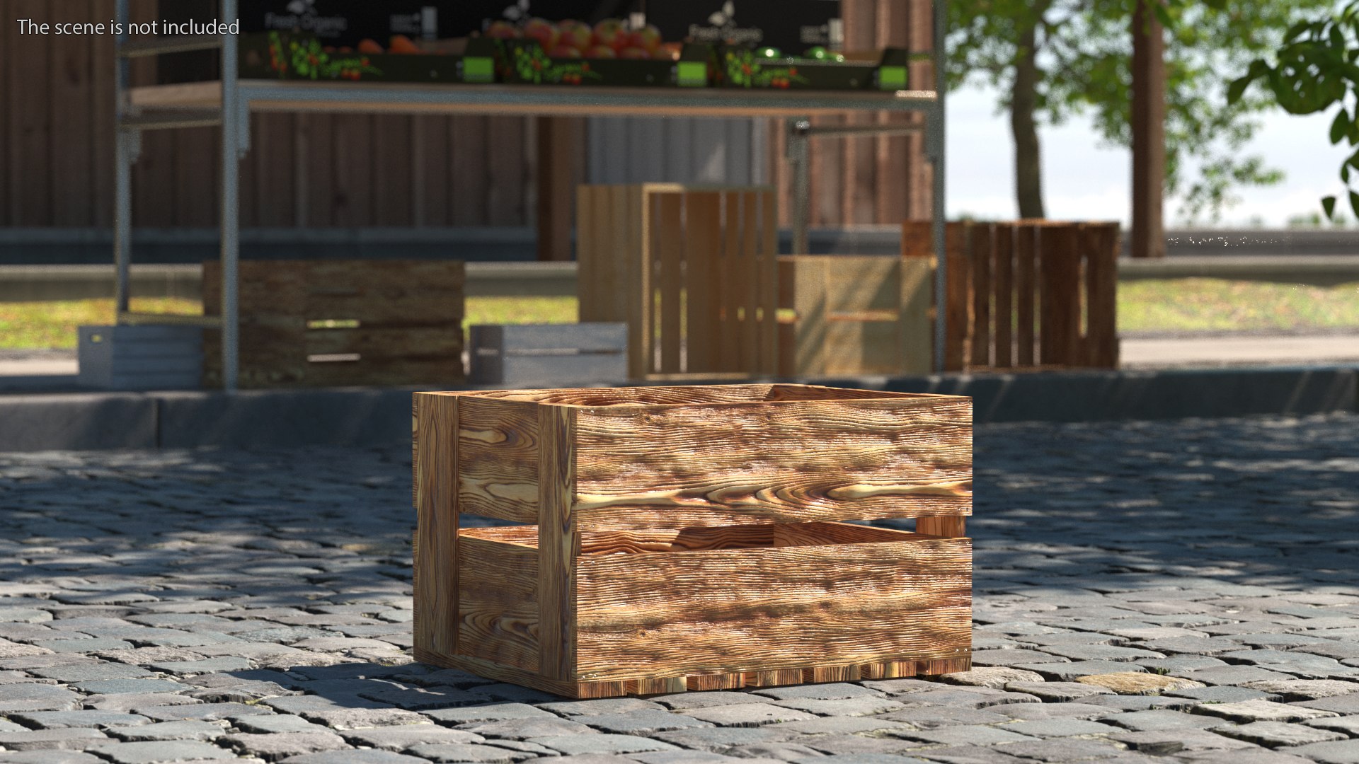 Large Scorched Wooden Packaging 3D - TurboSquid 1991699