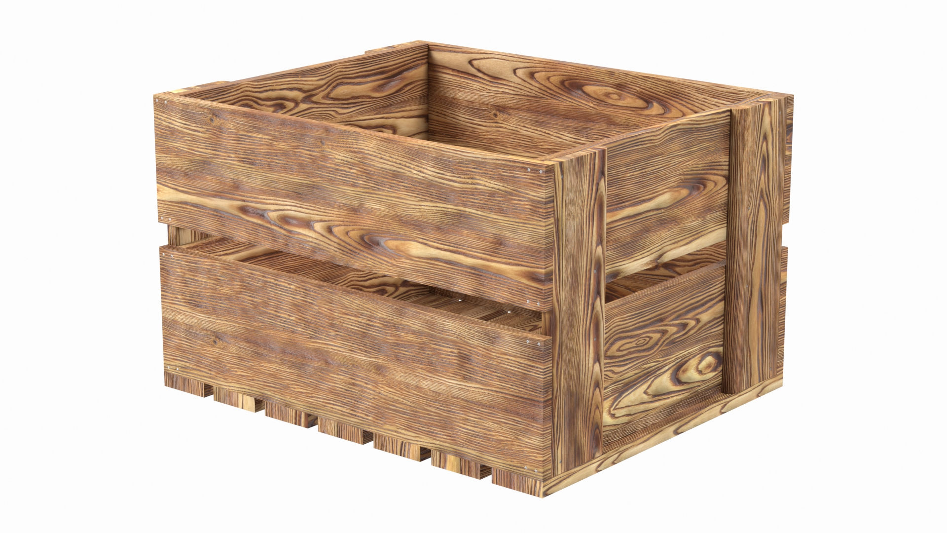 Large Scorched Wooden Packaging 3D - TurboSquid 1991699