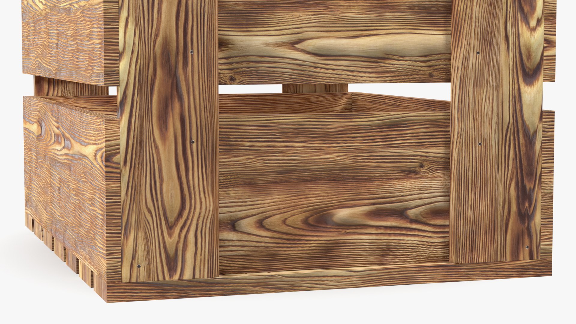 Large Scorched Wooden Packaging 3D - TurboSquid 1991699