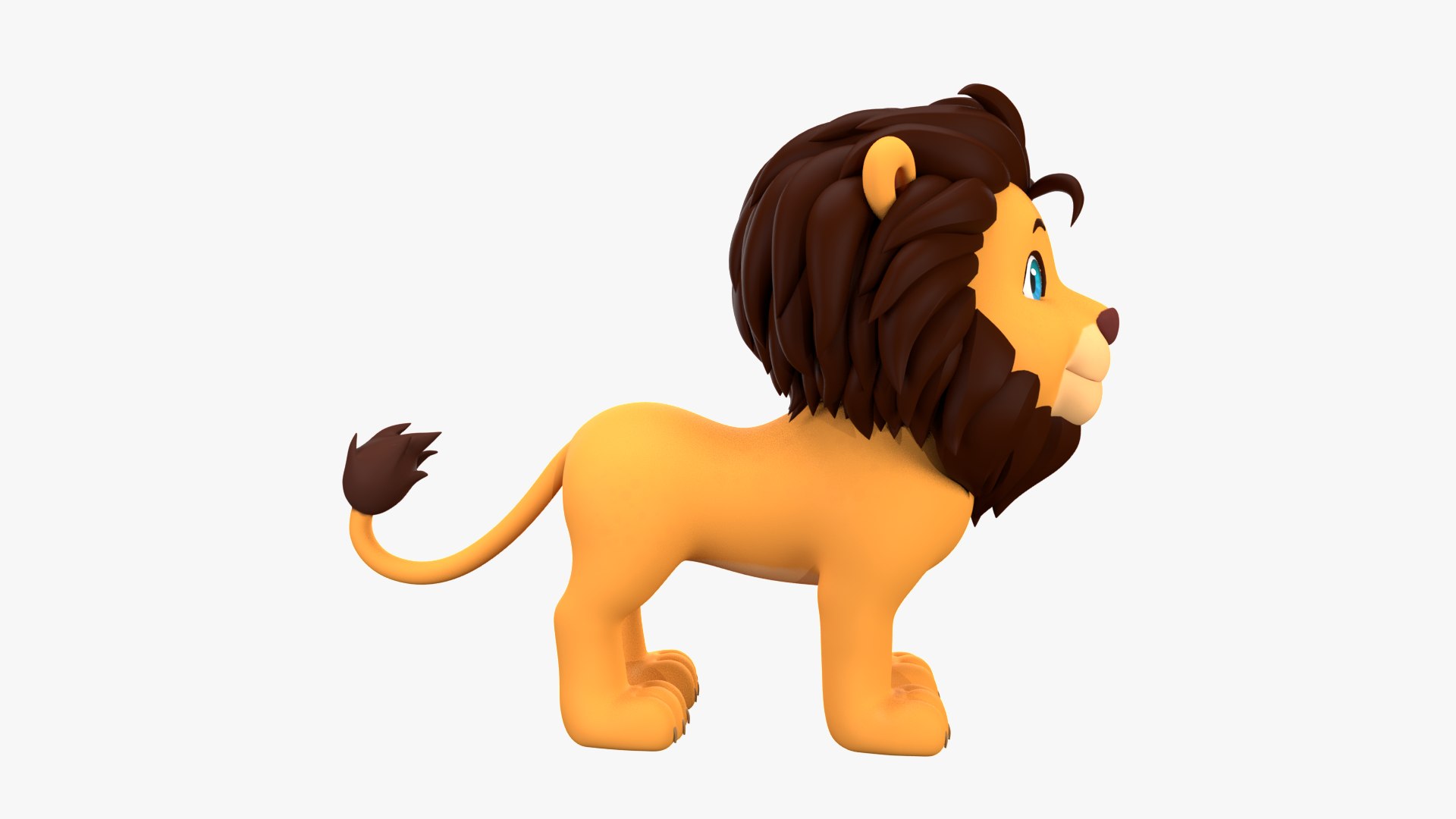 CartoonLion Model - TurboSquid 1923929