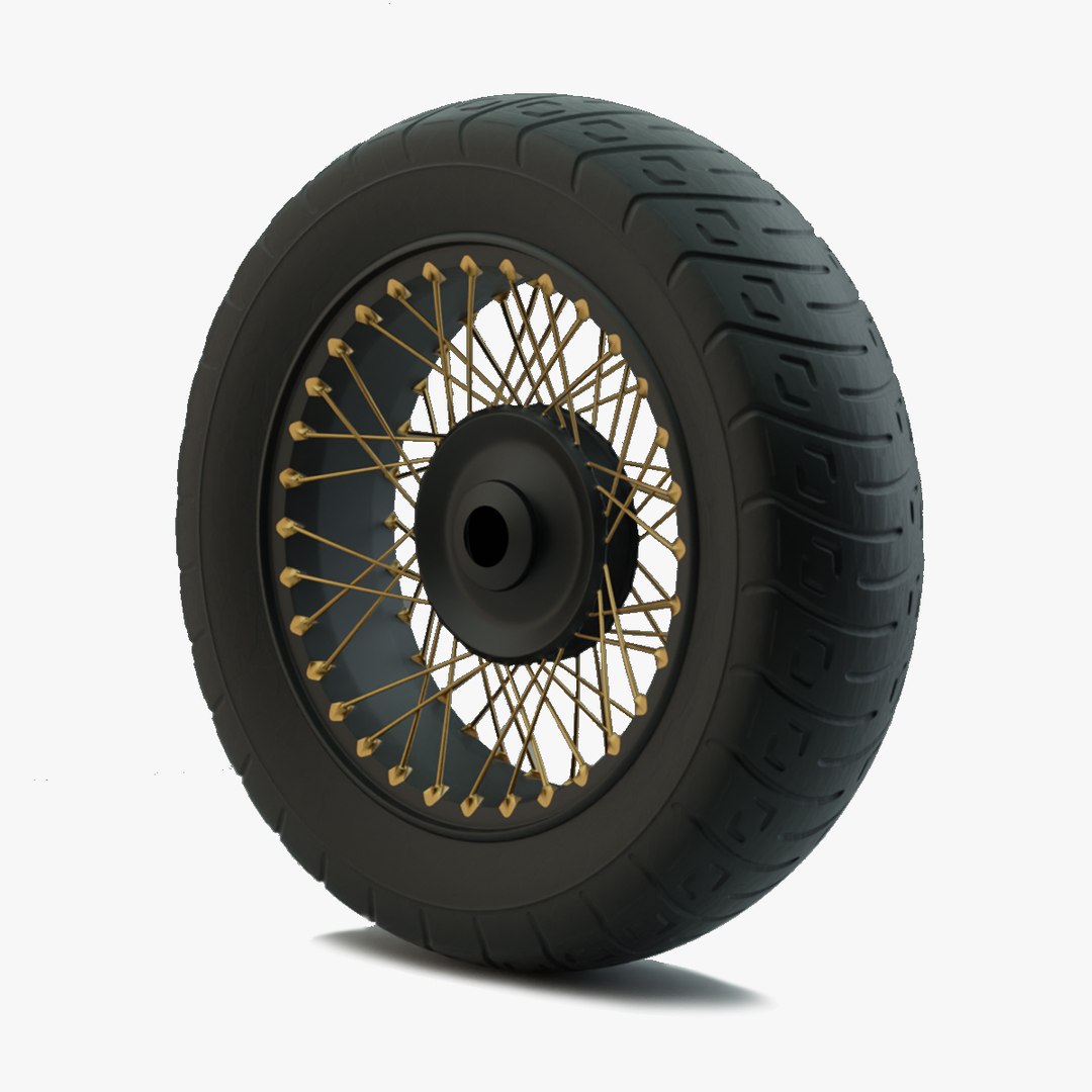 3D Motorcycle Spoke Wheel model - TurboSquid 1816542