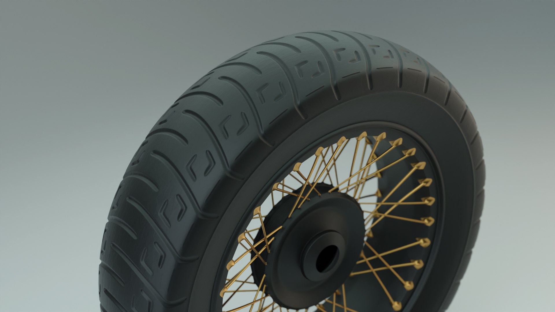 3D Motorcycle Spoke Wheel Model - TurboSquid 1816542