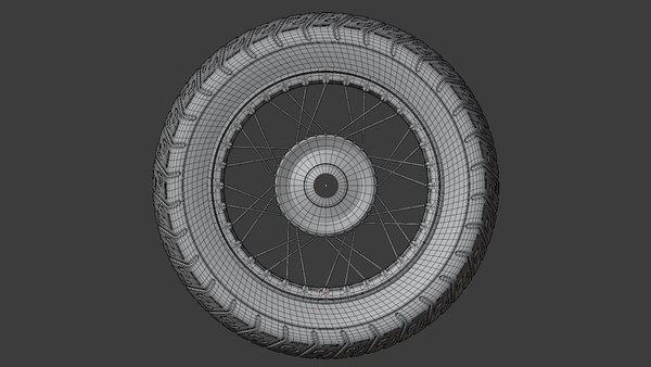 3D Motorcycle Spoke Wheel model - TurboSquid 1816542