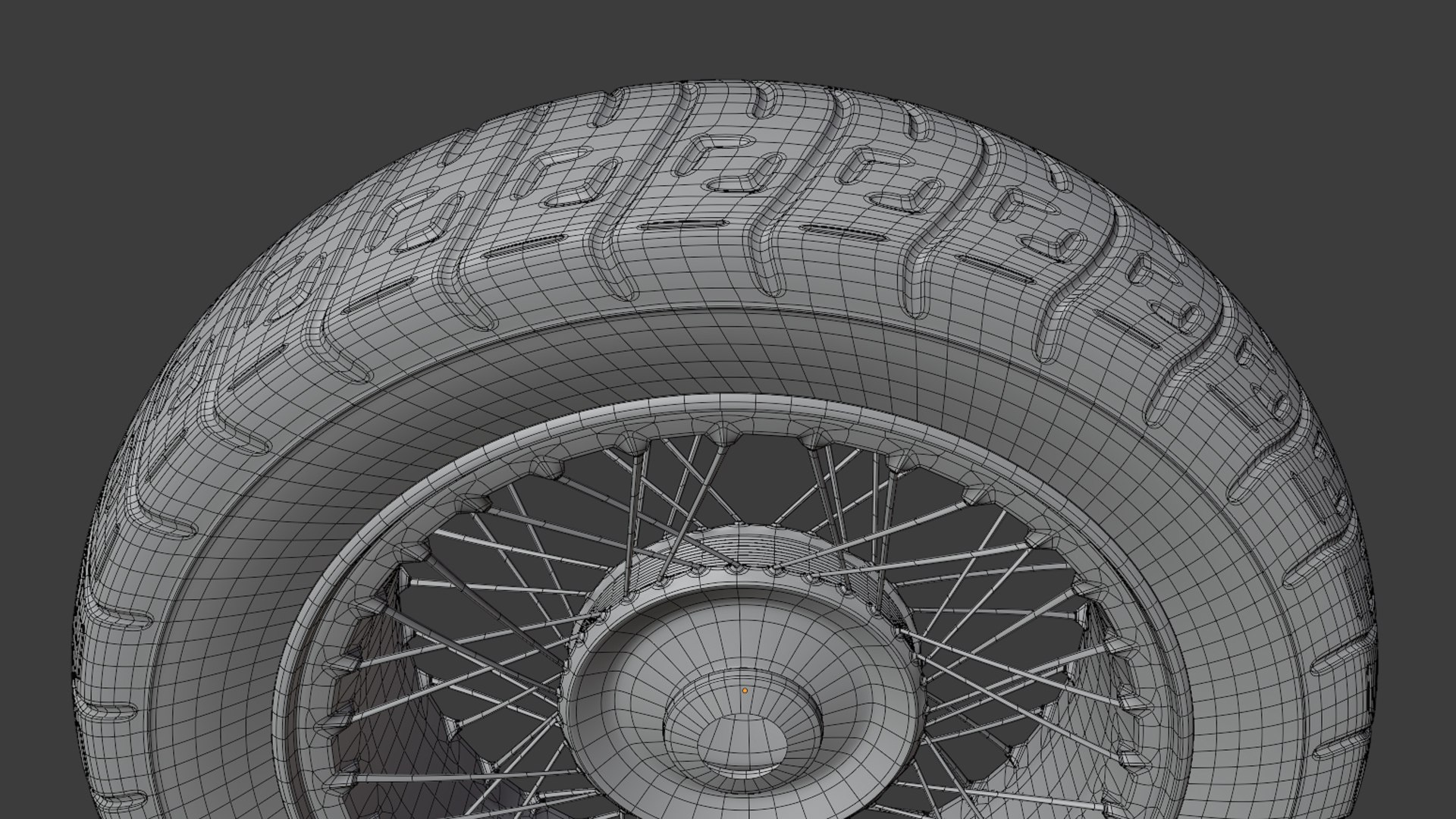 3D Motorcycle Spoke Wheel Model - TurboSquid 1816542