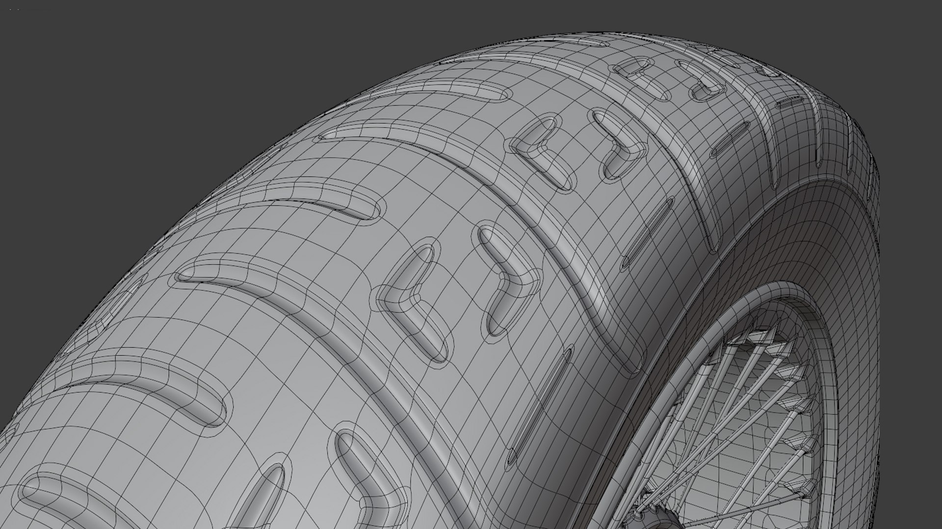 3D Motorcycle Spoke Wheel Model - TurboSquid 1816542
