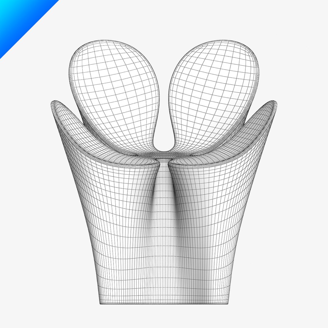clover chair design ron arad 3d max