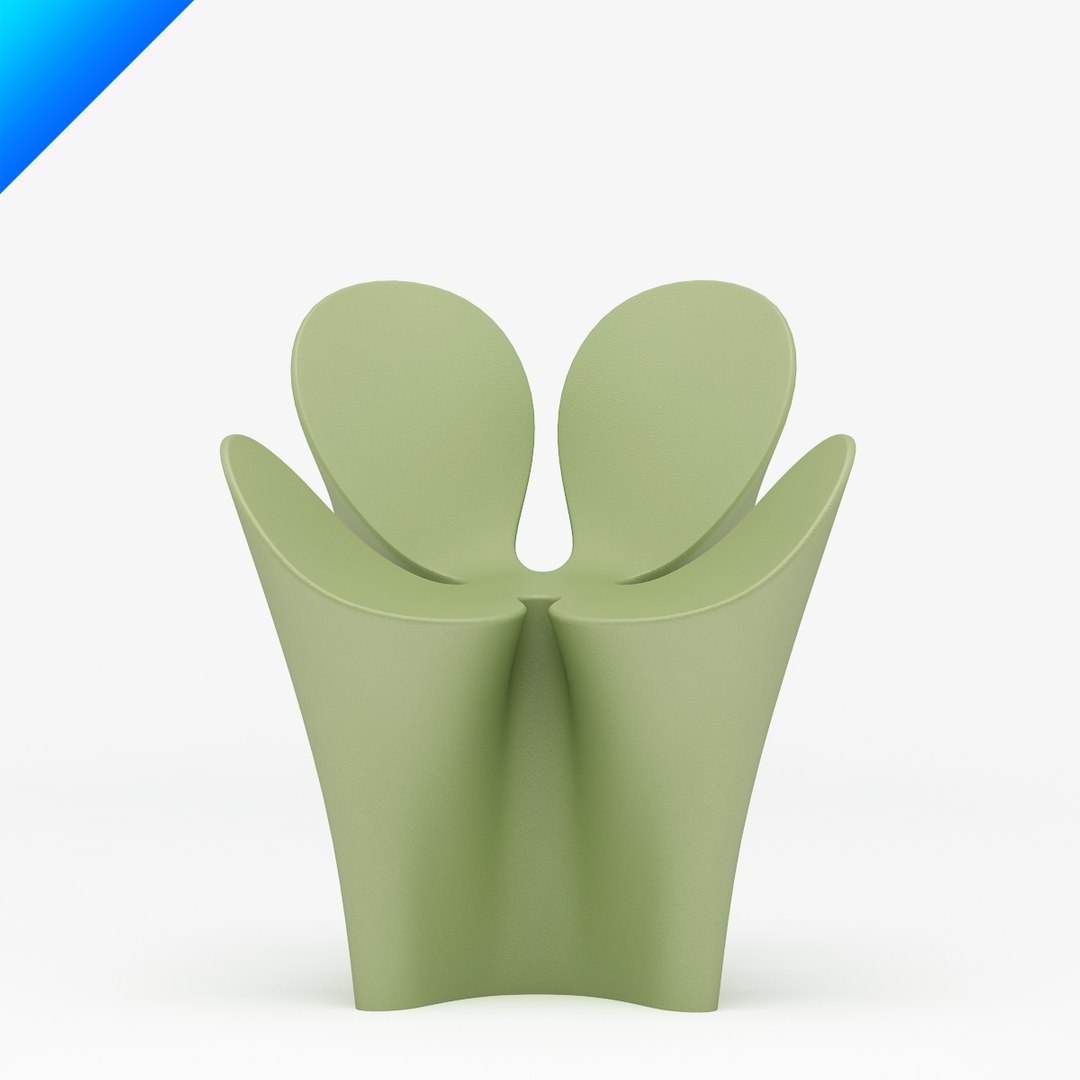 clover chair design ron arad 3d max
