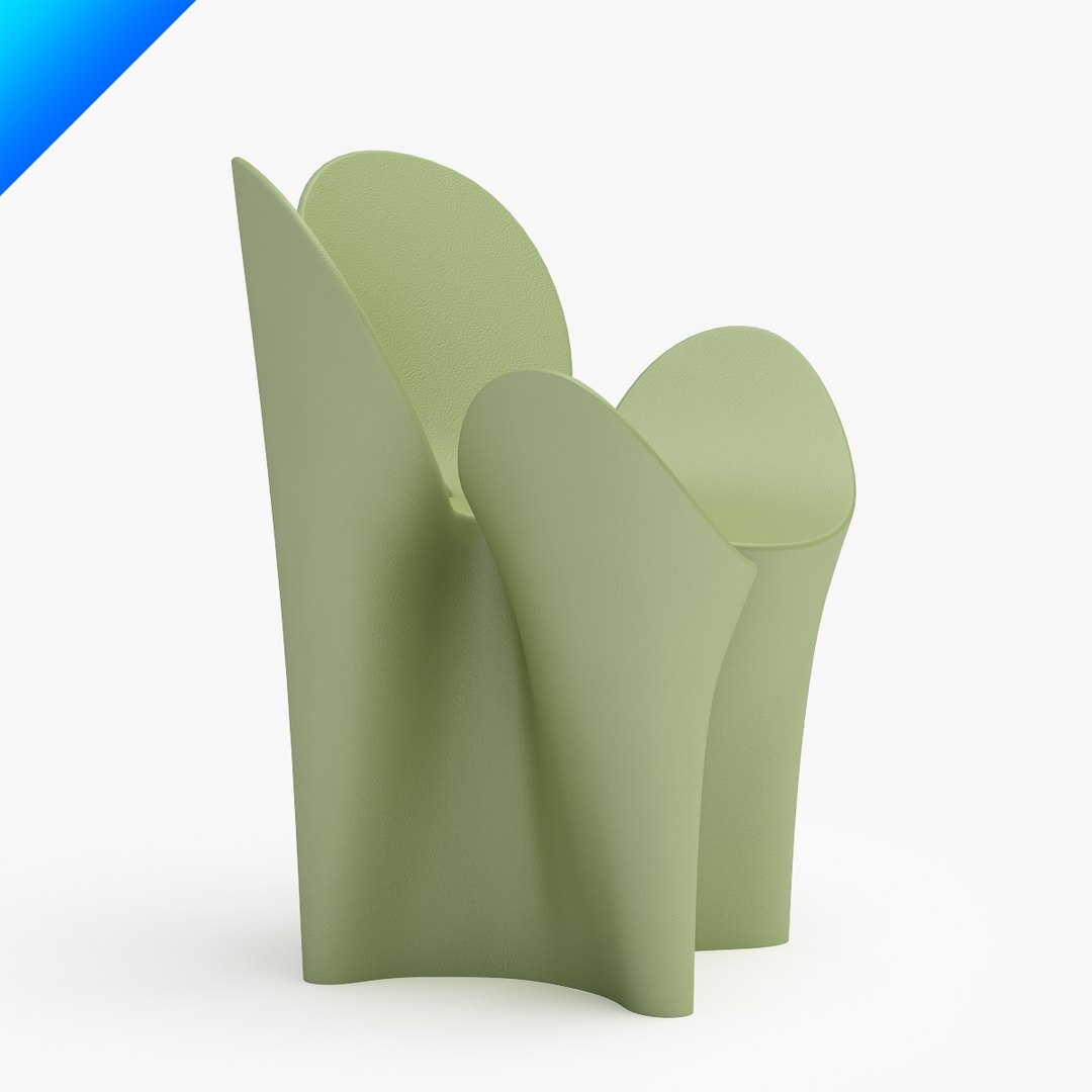 clover chair design ron arad 3d max