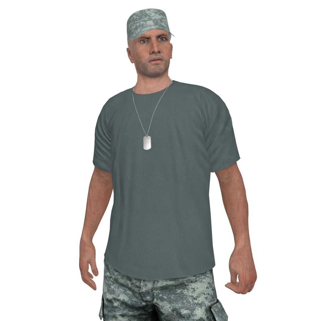 3d Rigged Soldier S Hat