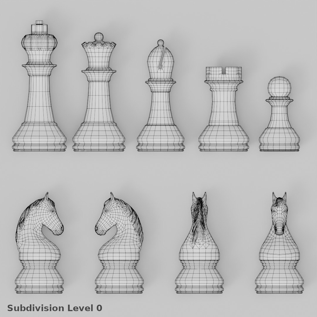 Chess 3D Model - TurboSquid 2245815