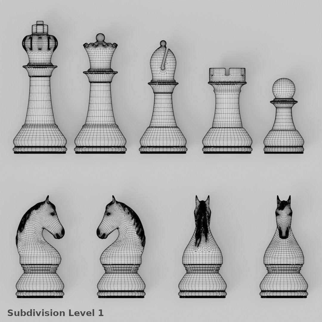 Chess 3D Model - TurboSquid 2245815