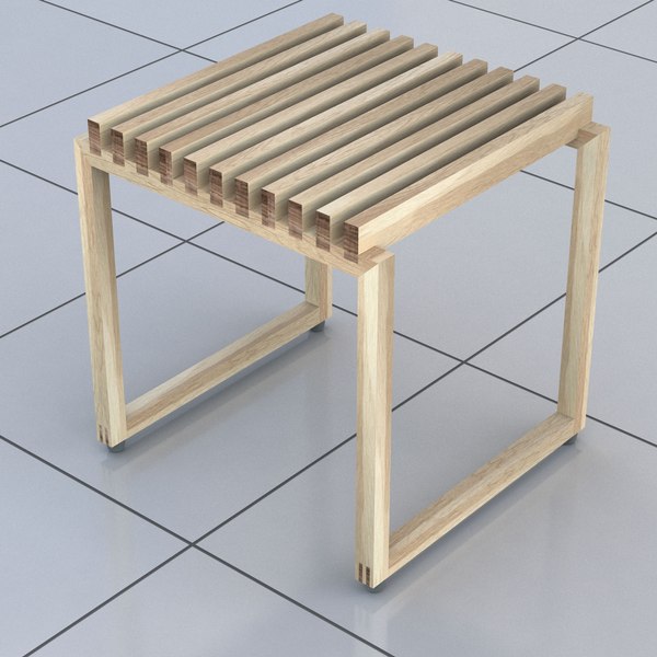3d model stool