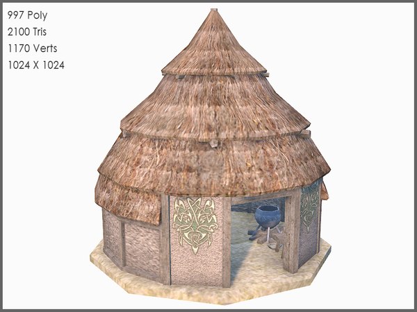 celtic chief roundhouse 3d max
