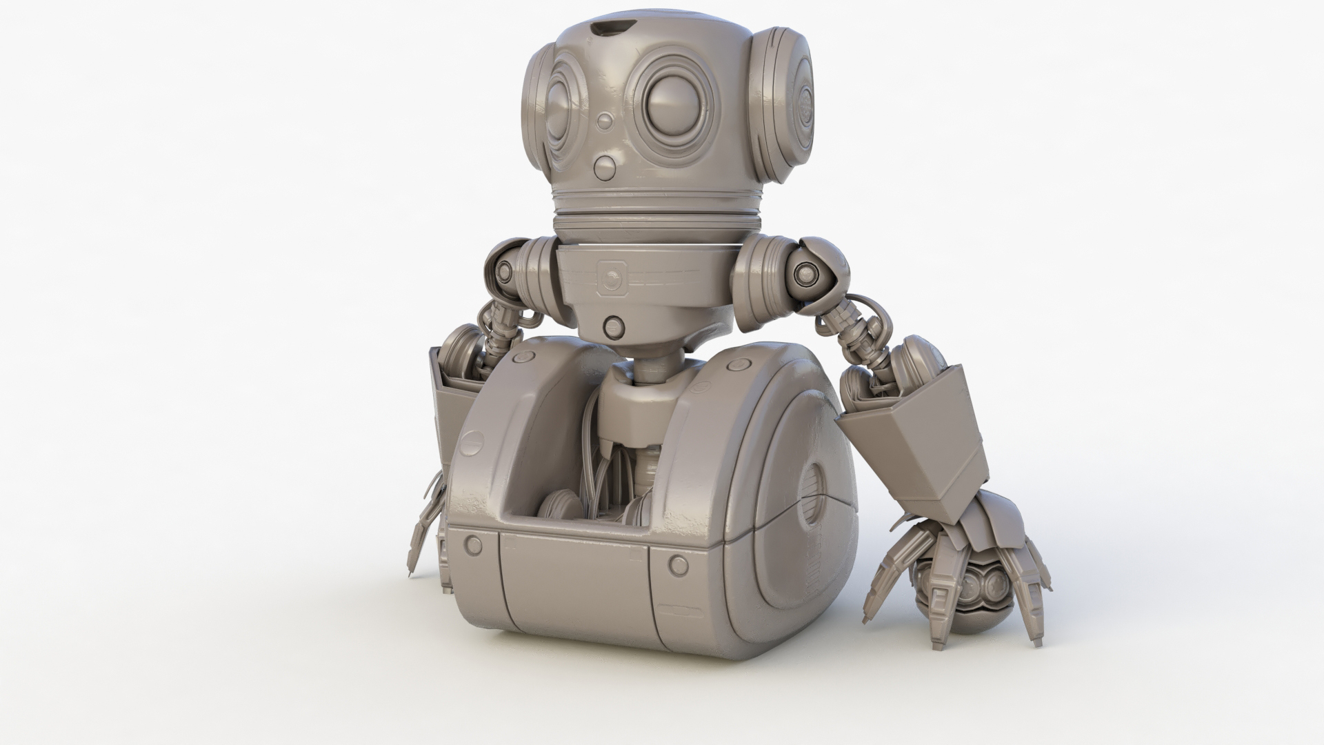 3D Cute Robot Clay Ai model - TurboSquid 2116337