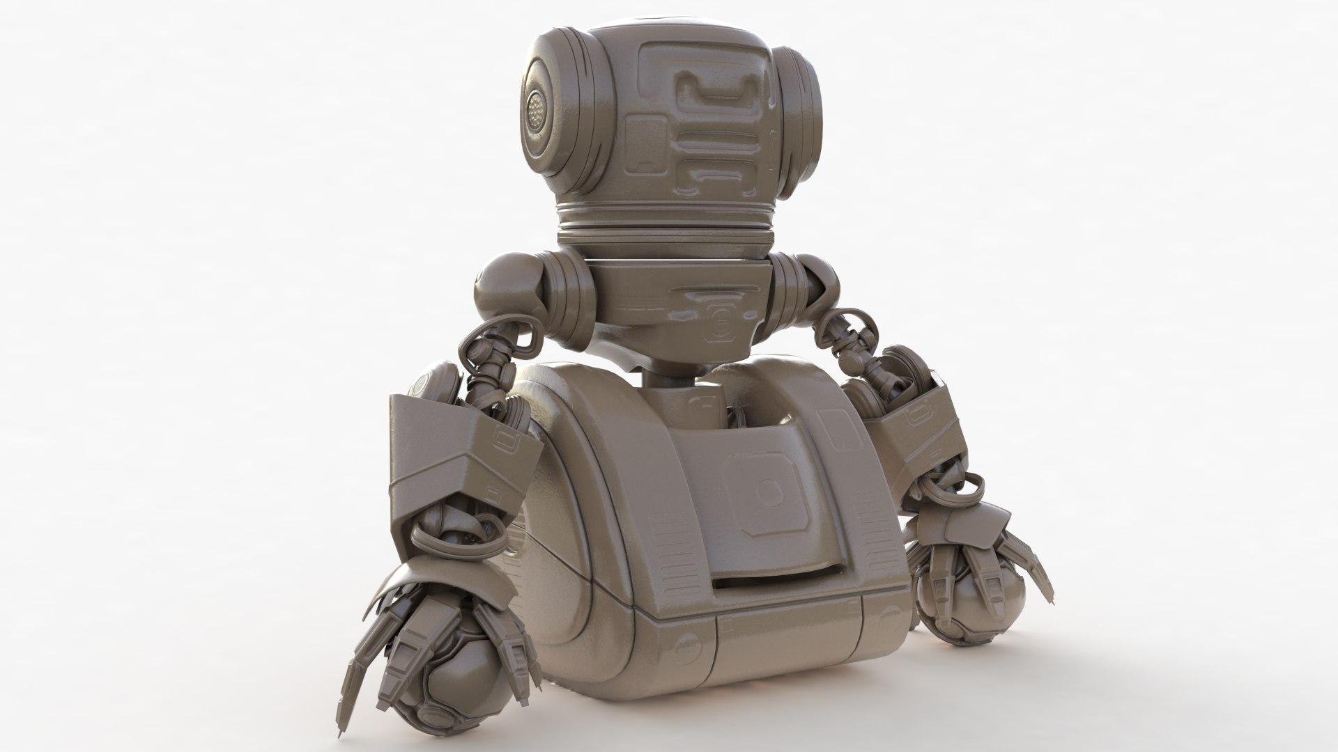 3D Cute Robot Clay Ai model - TurboSquid 2116337