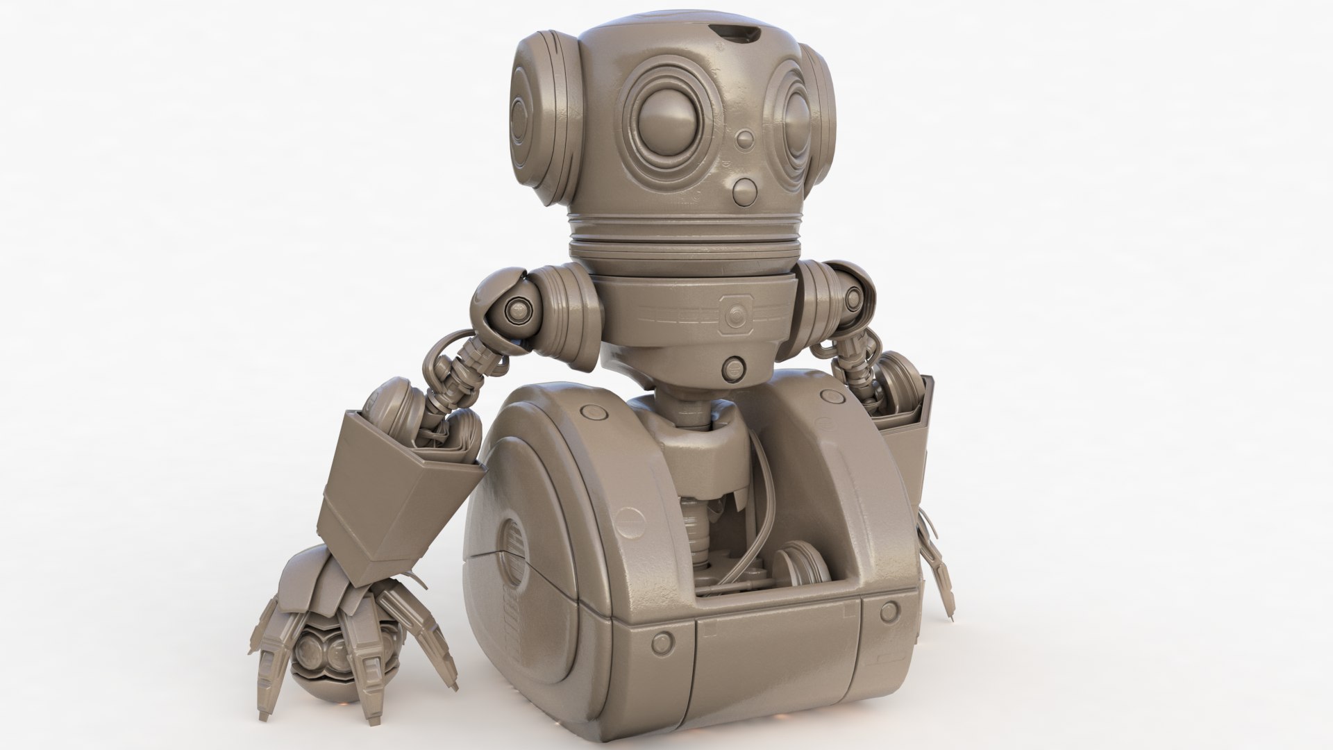 3D Cute Robot Clay Ai model - TurboSquid 2116337
