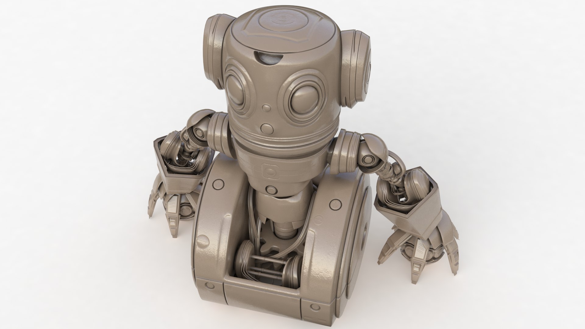 3D Cute Robot Clay Ai model - TurboSquid 2116337