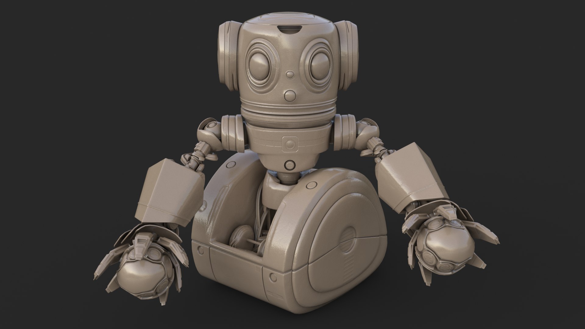 3D Cute Robot Clay Ai model - TurboSquid 2116337