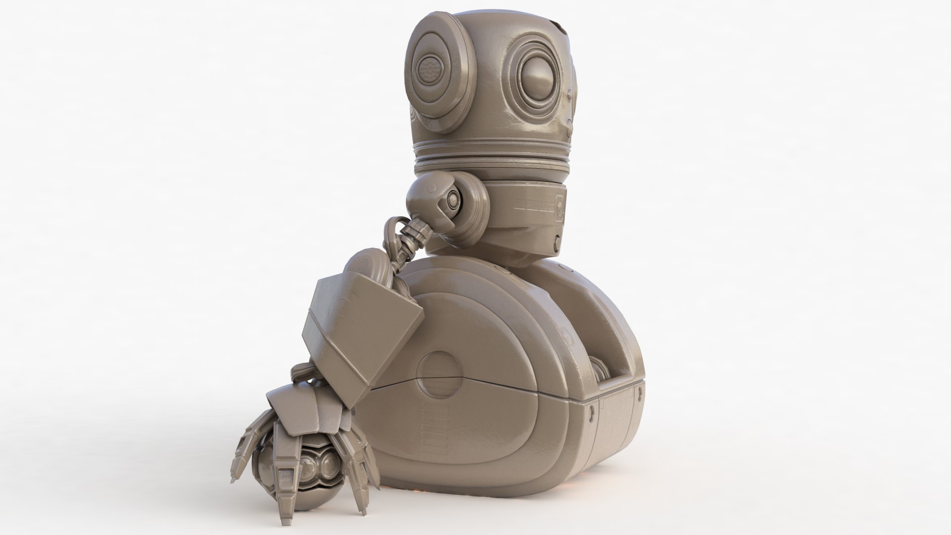 3D Cute Robot Clay Ai model - TurboSquid 2116337