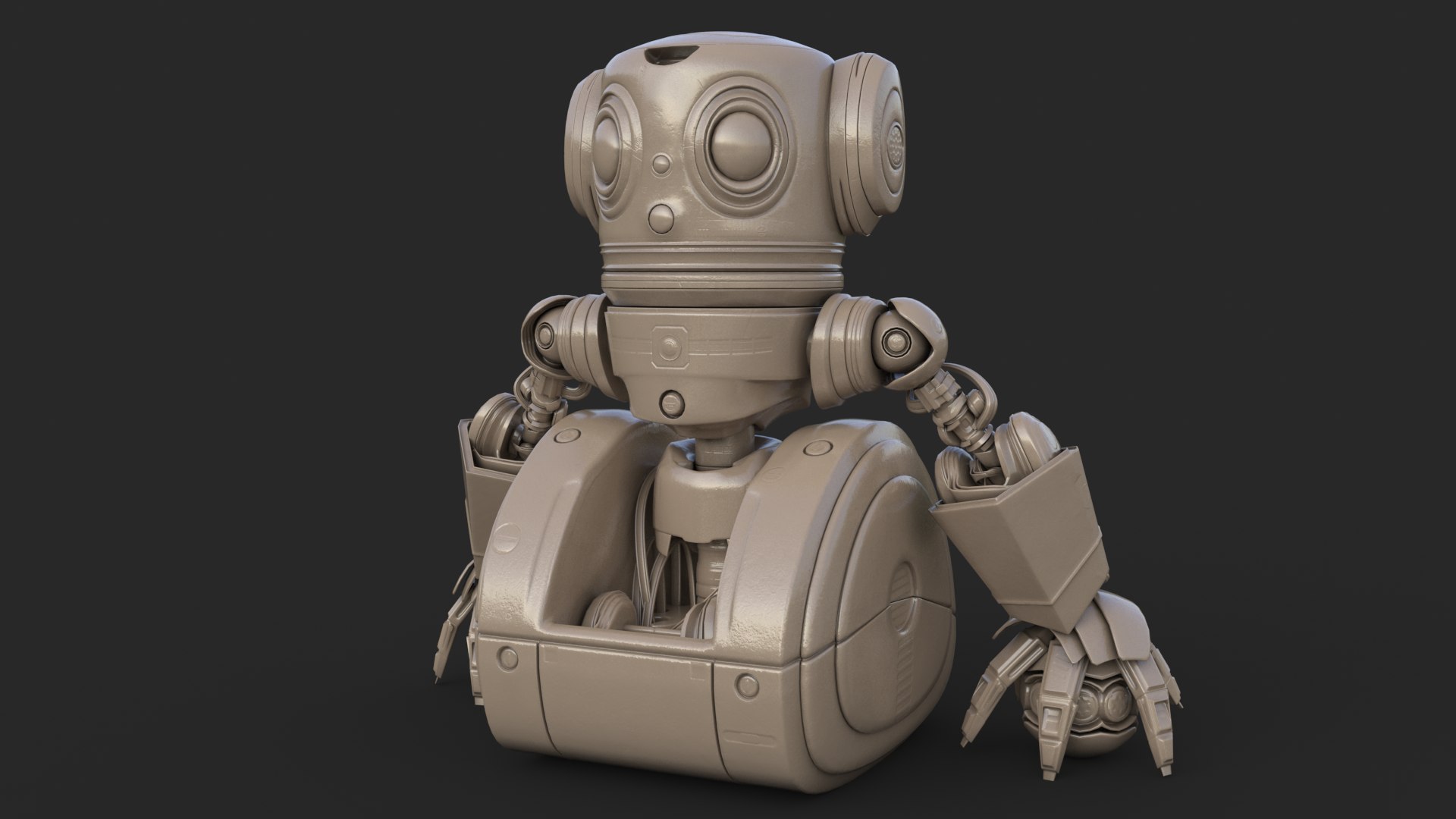 3D Cute Robot Clay Ai model - TurboSquid 2116337