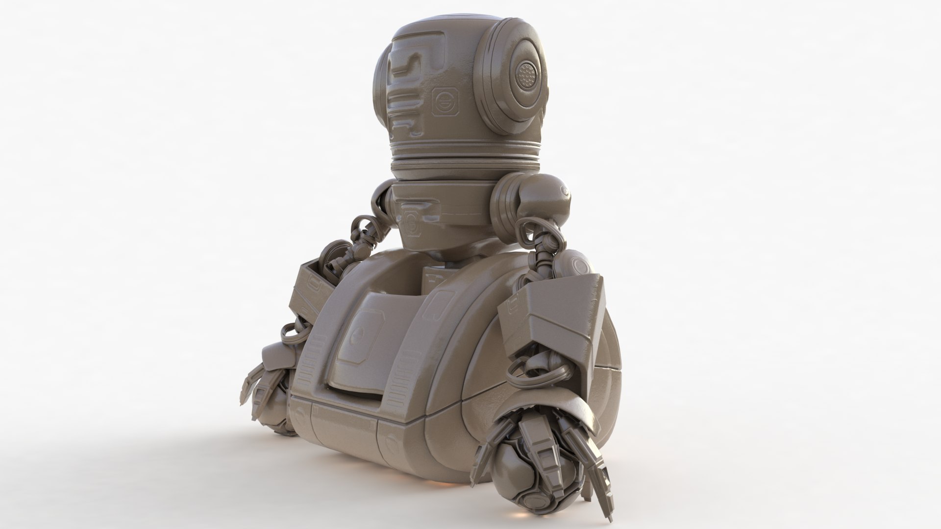 3D Cute Robot Clay Ai model - TurboSquid 2116337