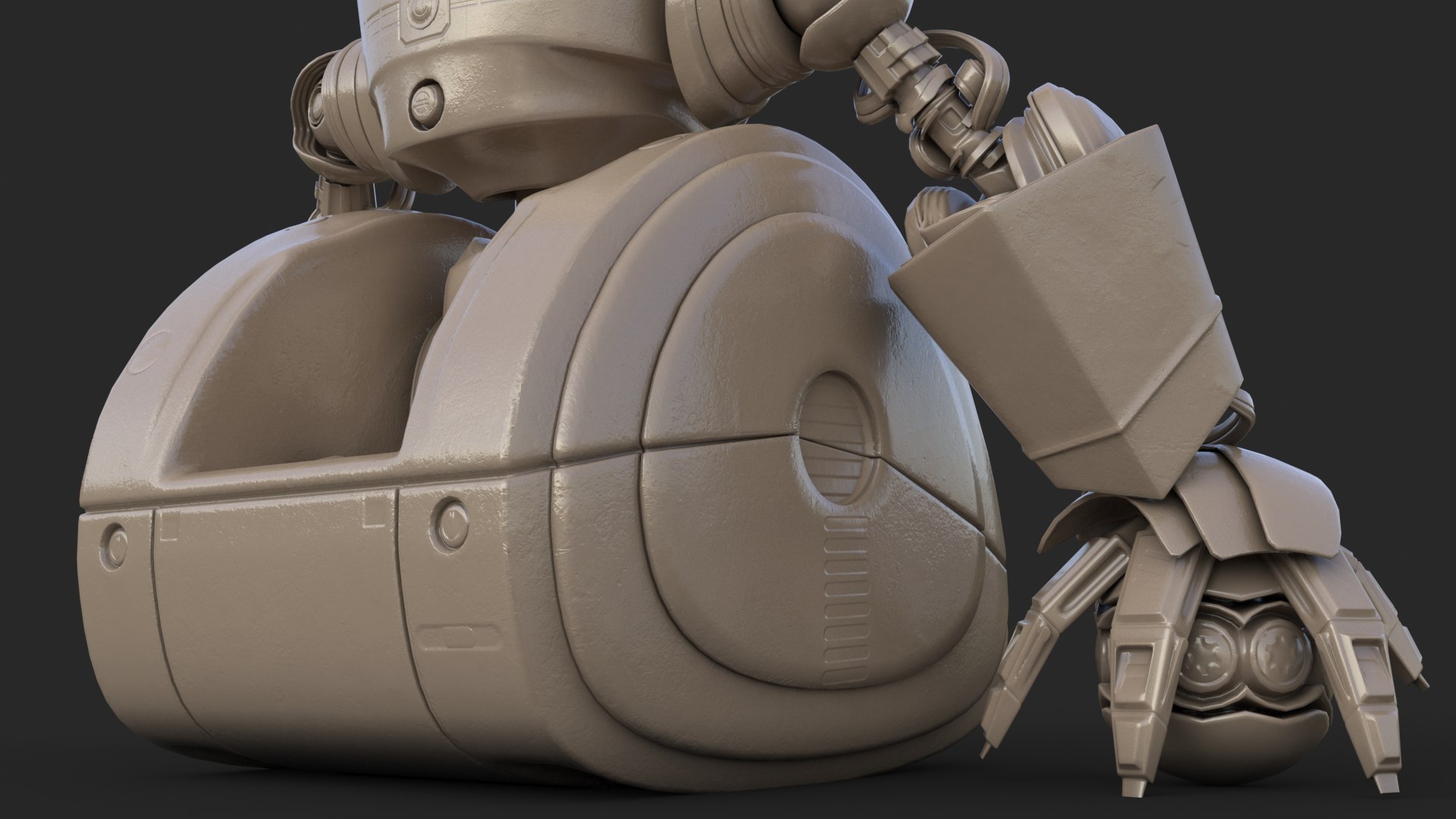 3D Cute Robot Clay Ai model - TurboSquid 2116337