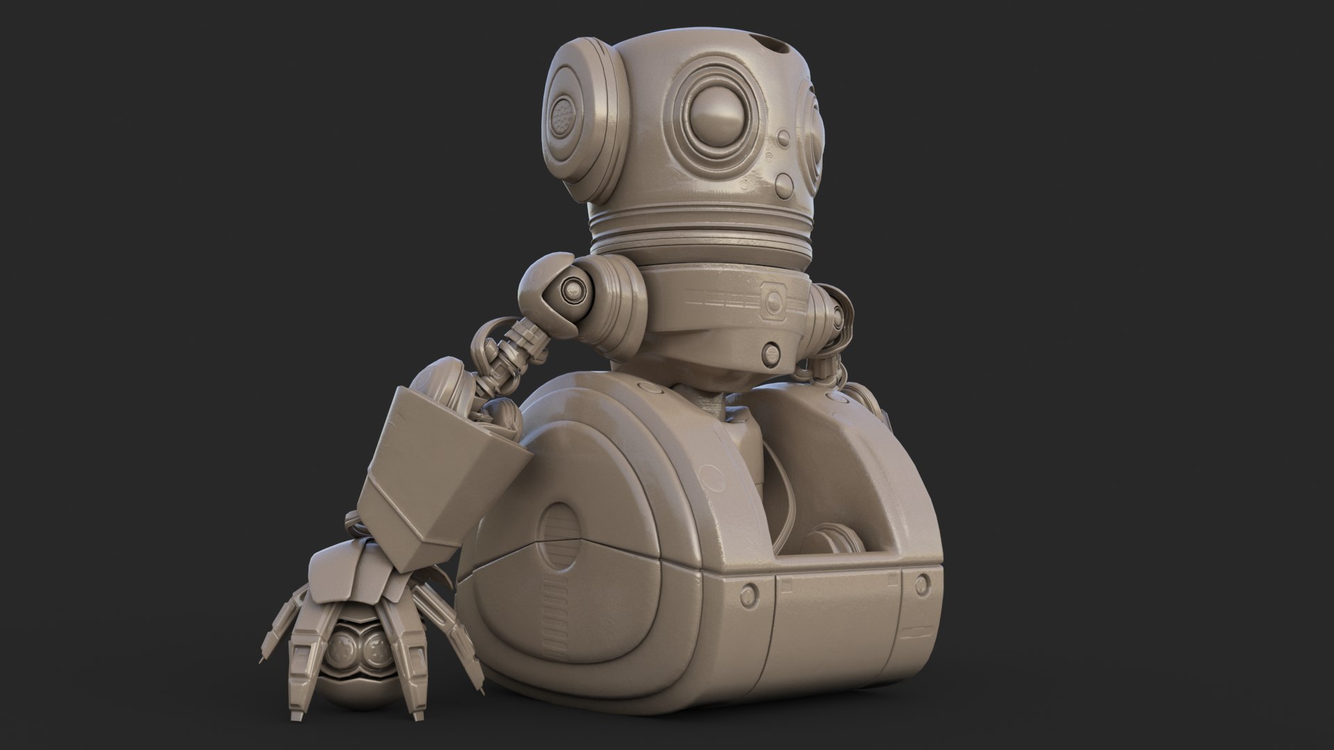 3D Cute Robot Clay Ai model - TurboSquid 2116337