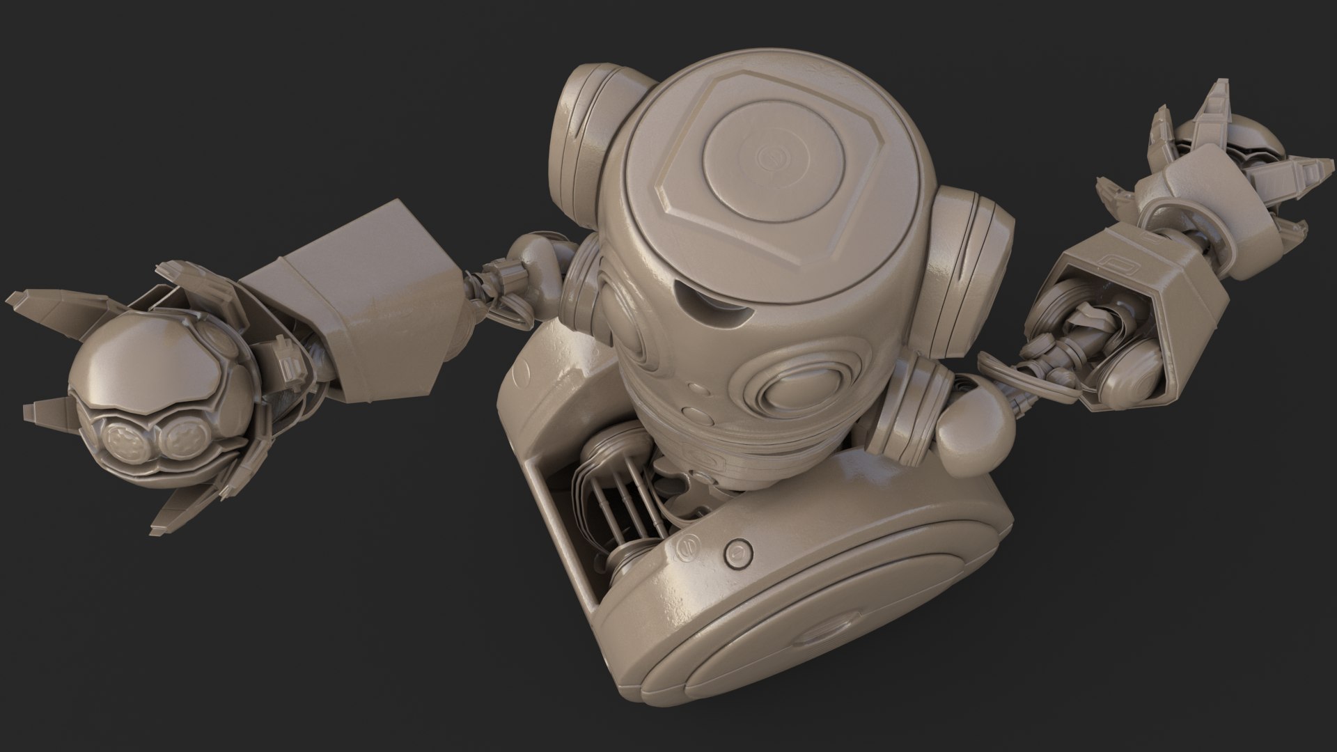 3D Cute Robot Clay Ai model - TurboSquid 2116337