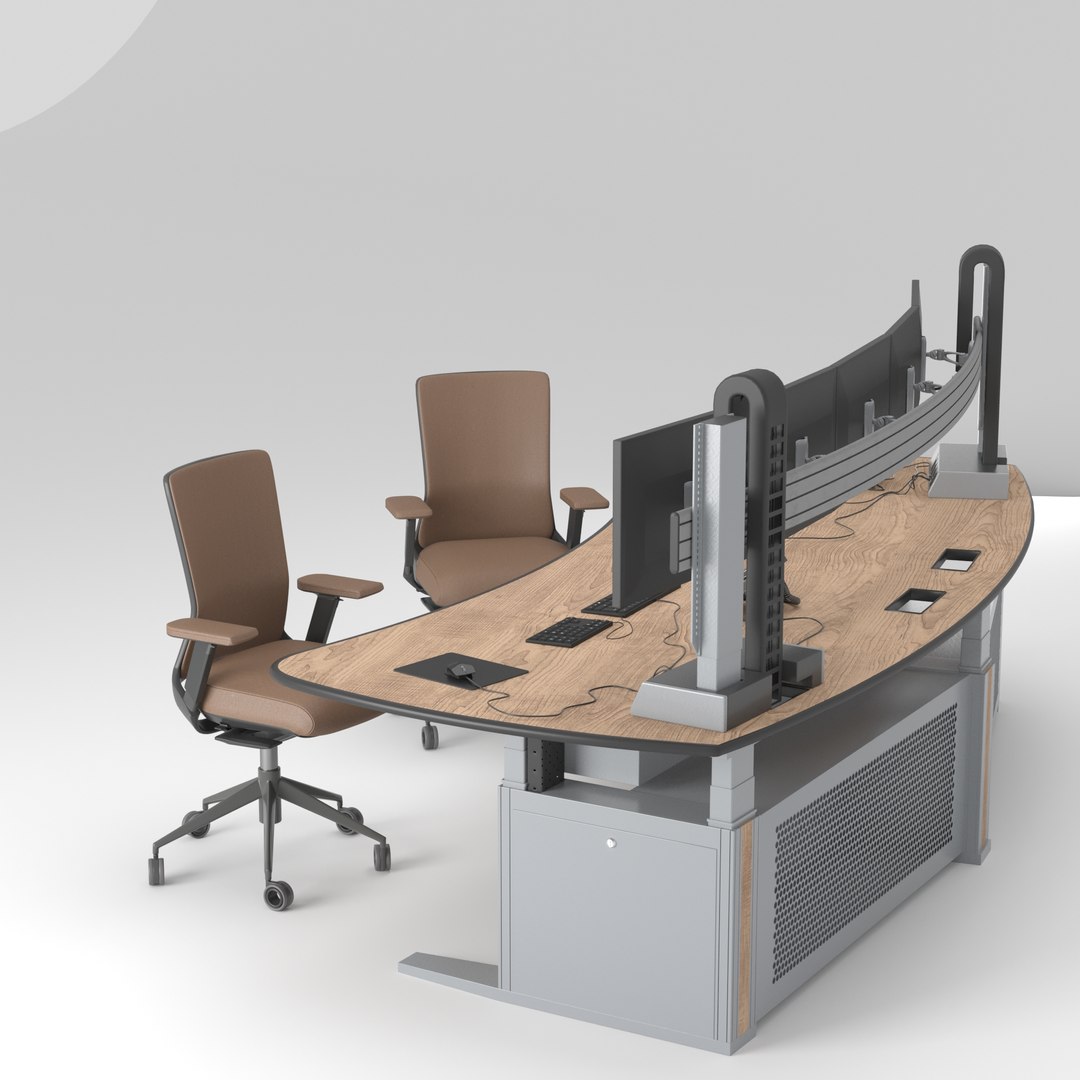 Vertiv Ergocon Control Room 3D Model - TurboSquid 1451594
