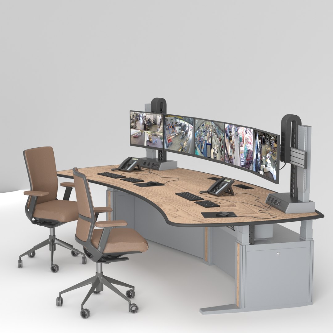 Vertiv Ergocon Control Room 3D Model - TurboSquid 1451594