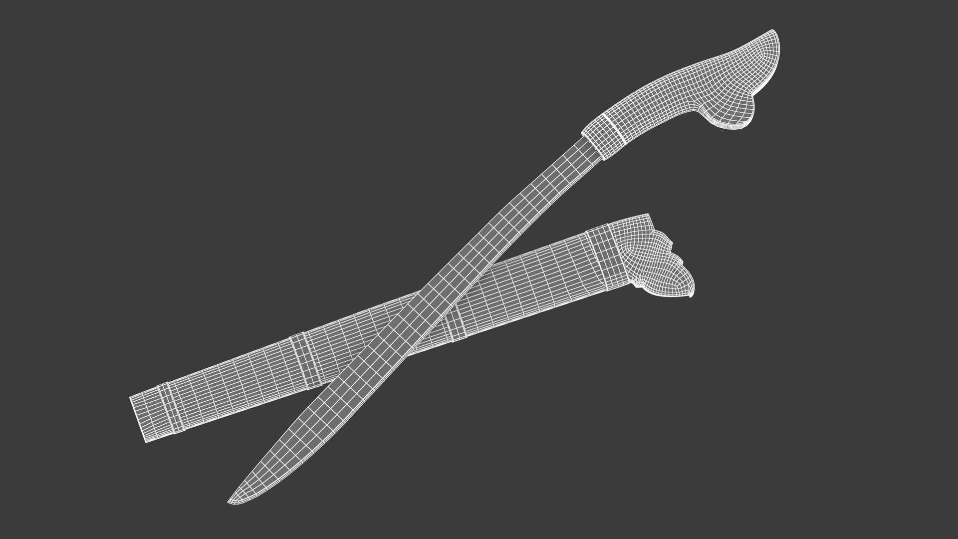 3D Model Parang Knife - TurboSquid 1751777
