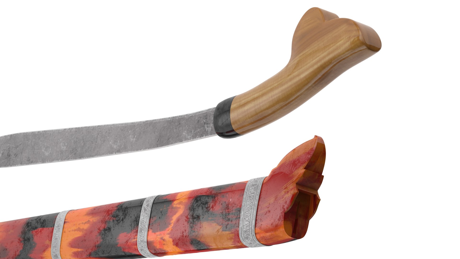 3D Model Parang Knife - TurboSquid 1751777