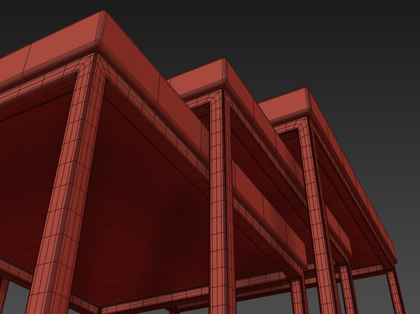 3D Taiga Oak Nesting Table Model - TurboSquid 1201086